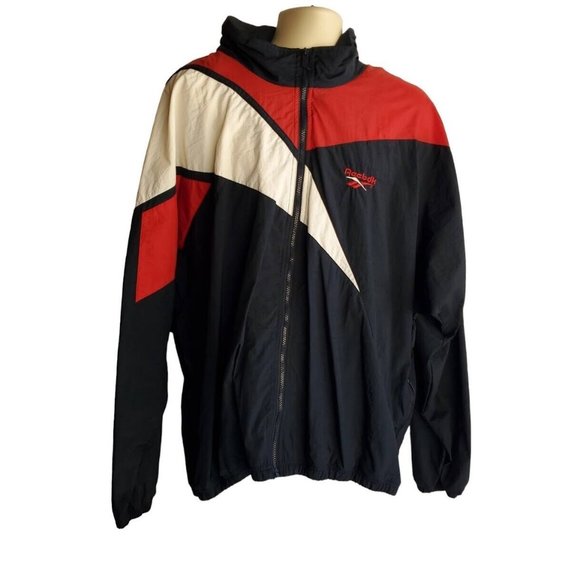 Reebok | Jackets & Coats | Vtg Golf Windbreaker Reebok Mens Xl Track ...